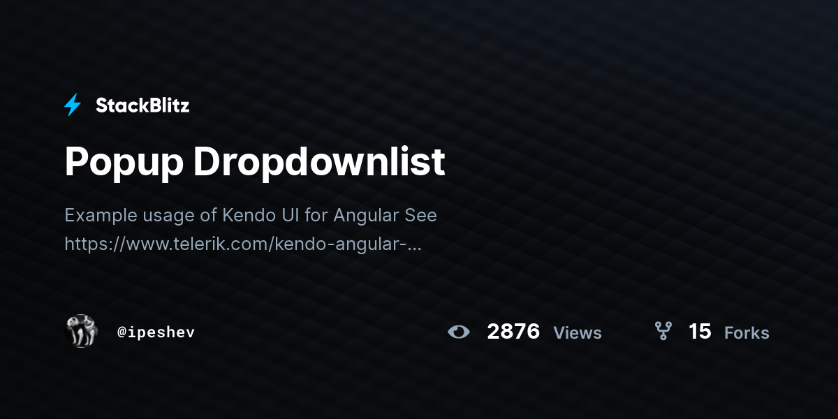 Popup Dropdownlist - StackBlitz