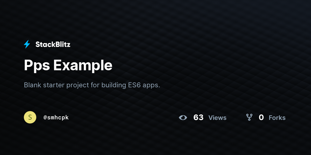 Pps Example - StackBlitz