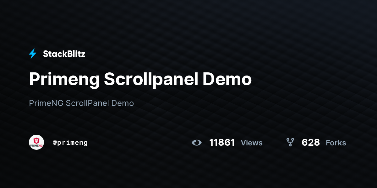 Primeng Scrollpanel Demo - StackBlitz