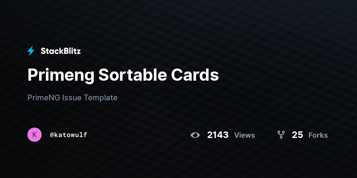 Primeng Sortable Cards - StackBlitz Primeng Sortable Cards - StackBlitz