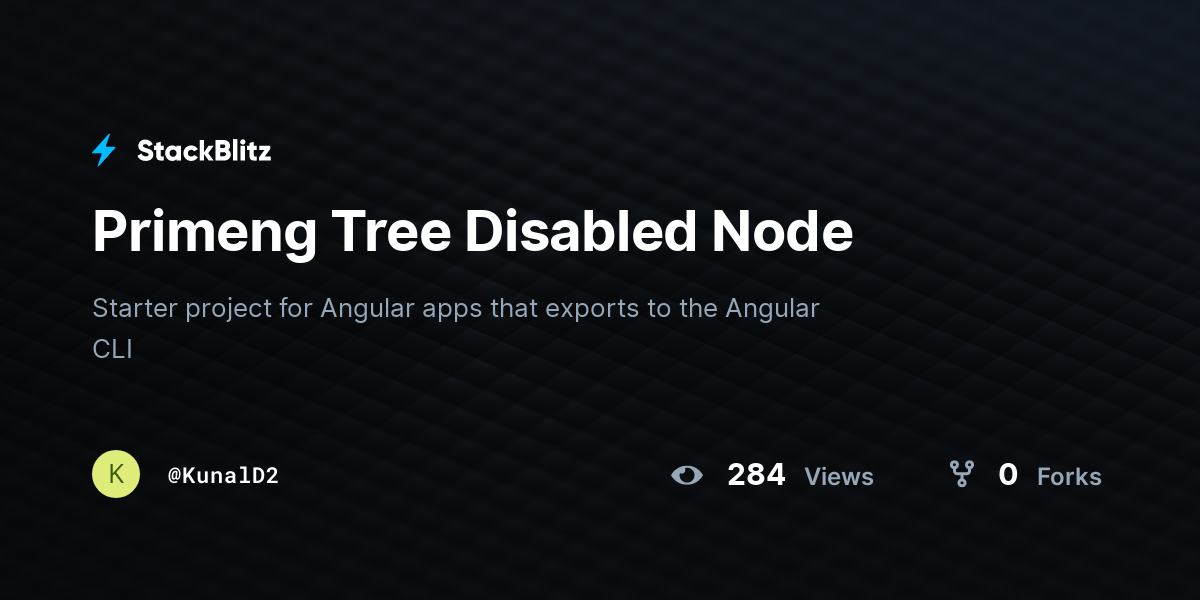 Primeng Tree Disabled Node - StackBlitz