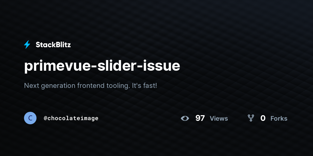primevue-slider-issue - StackBlitz