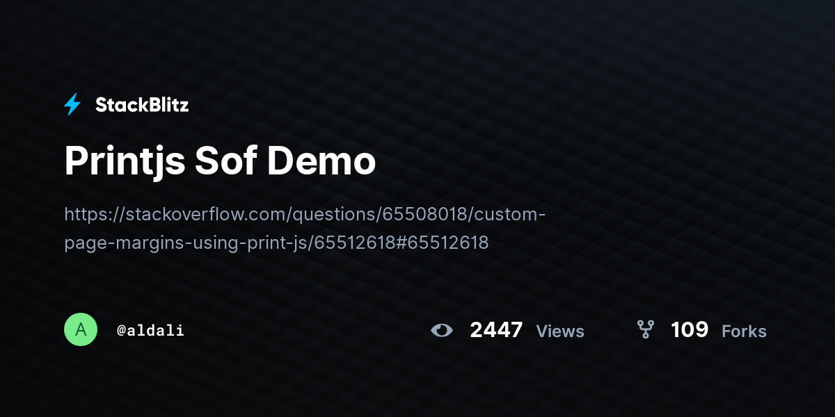 Printjs Sof Demo Stackblitz