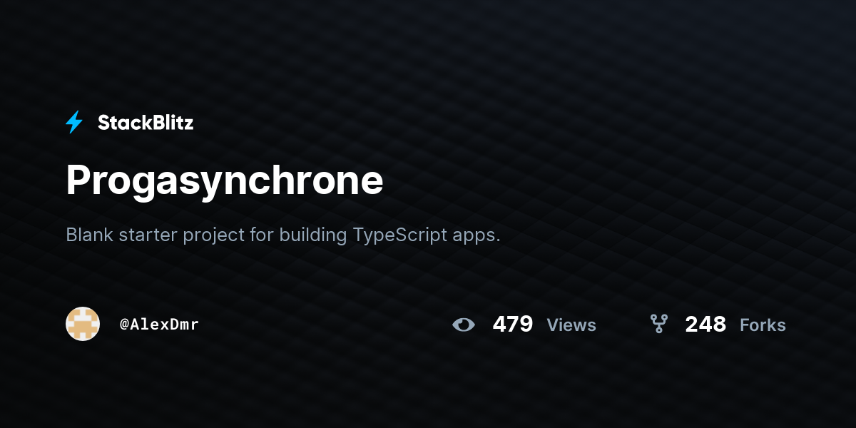 Progasynchrone - StackBlitz