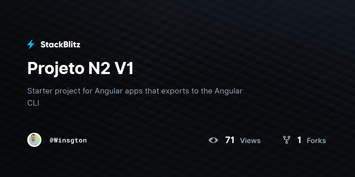 Projeto N2 V1 - StackBlitz