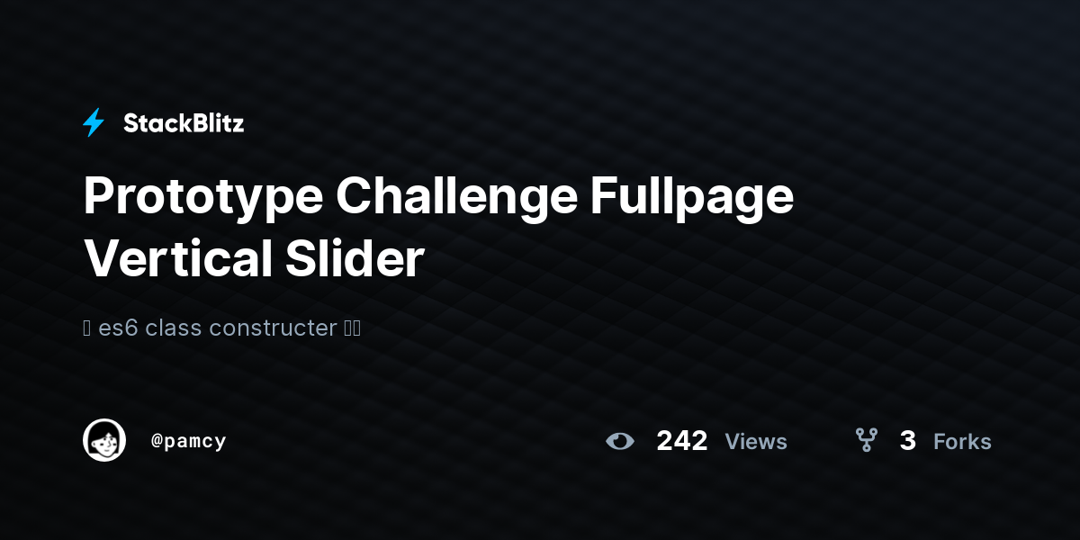 Prototype Challenge Fullpage Vertical Slider - StackBlitz