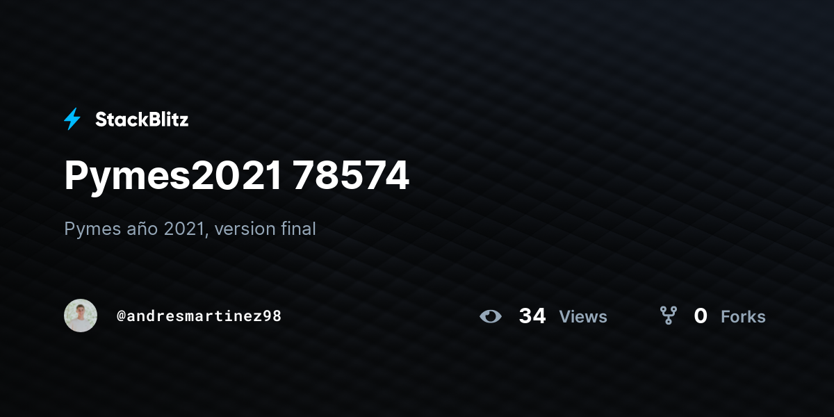 Pymes2021 78574 - StackBlitz