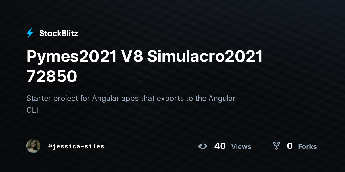 Pymes2021 V8 Simulacro2021 72850 - StackBlitz