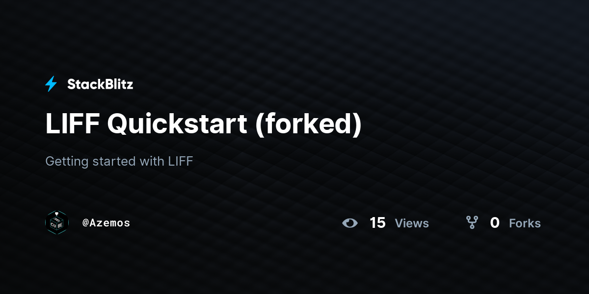 LIFF Quickstart (forked) - StackBlitz