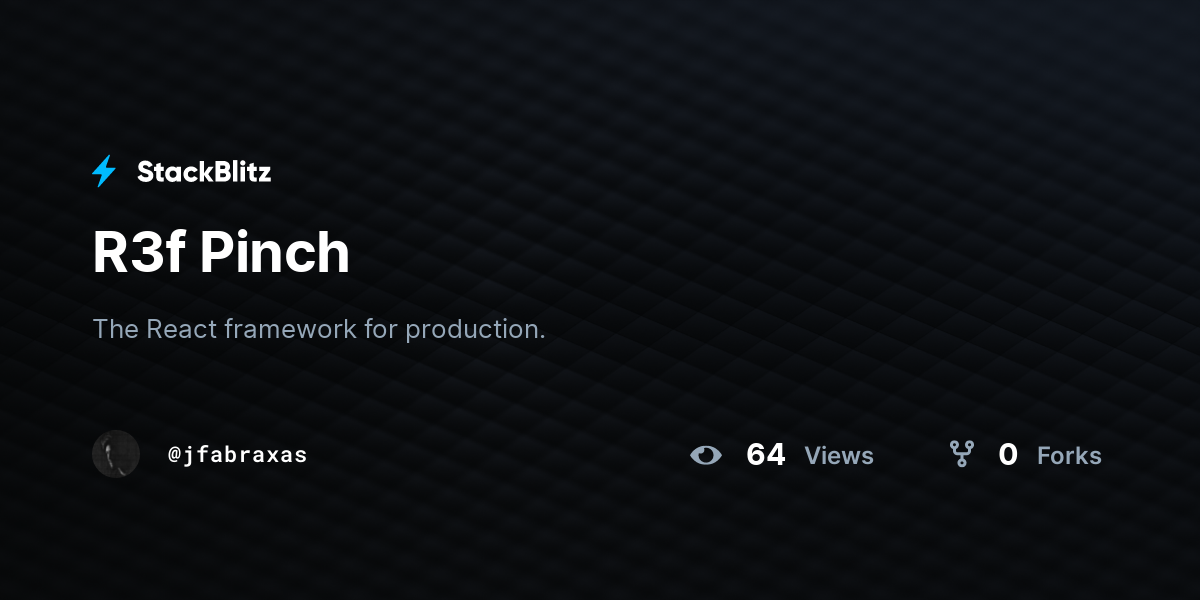 R3f Pinch - StackBlitz