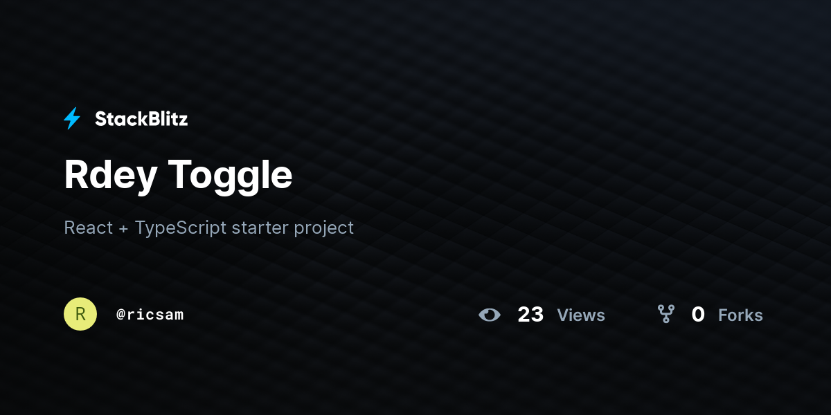 Rdey Toggle - StackBlitz Rdey Toggle - StackBlitz