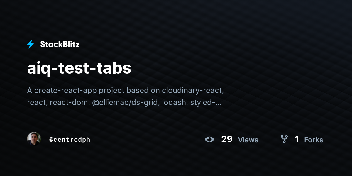 aiq-test-tabs - StackBlitz