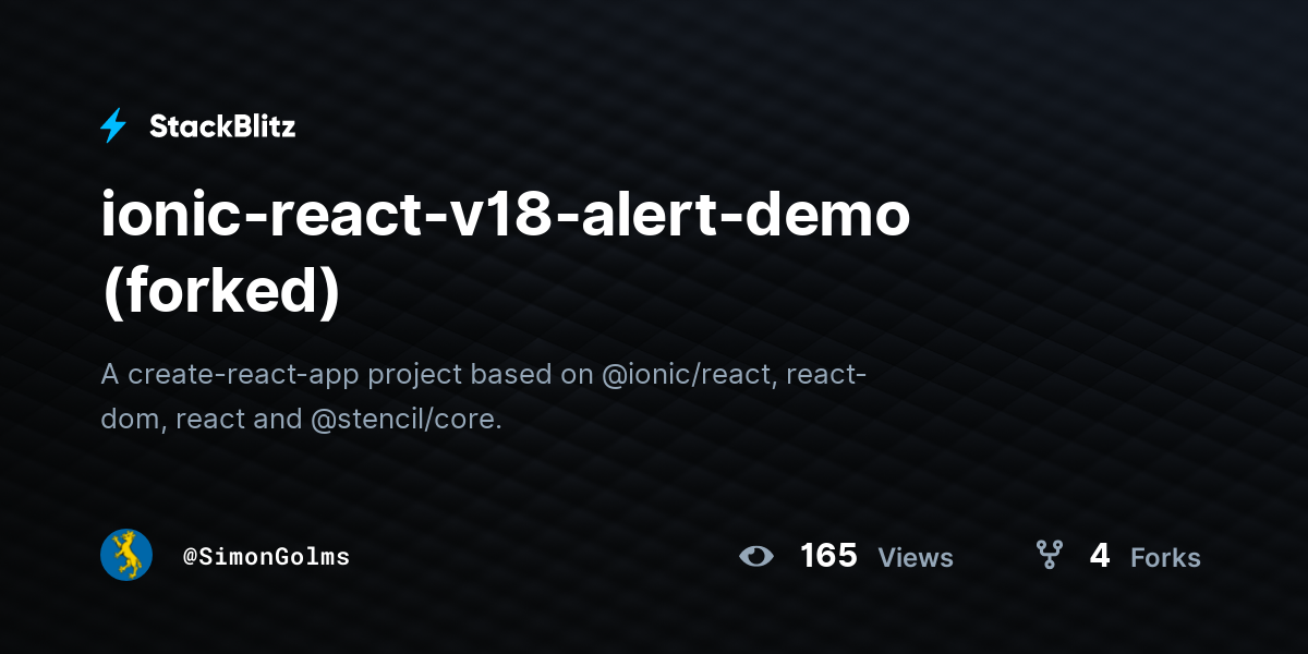 ionic-react-v18-alert-demo (forked) - StackBlitz