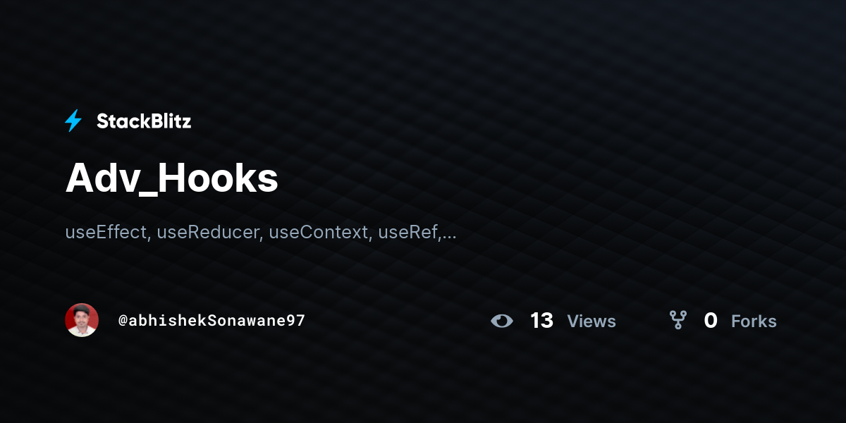 Adv_Hooks - StackBlitz