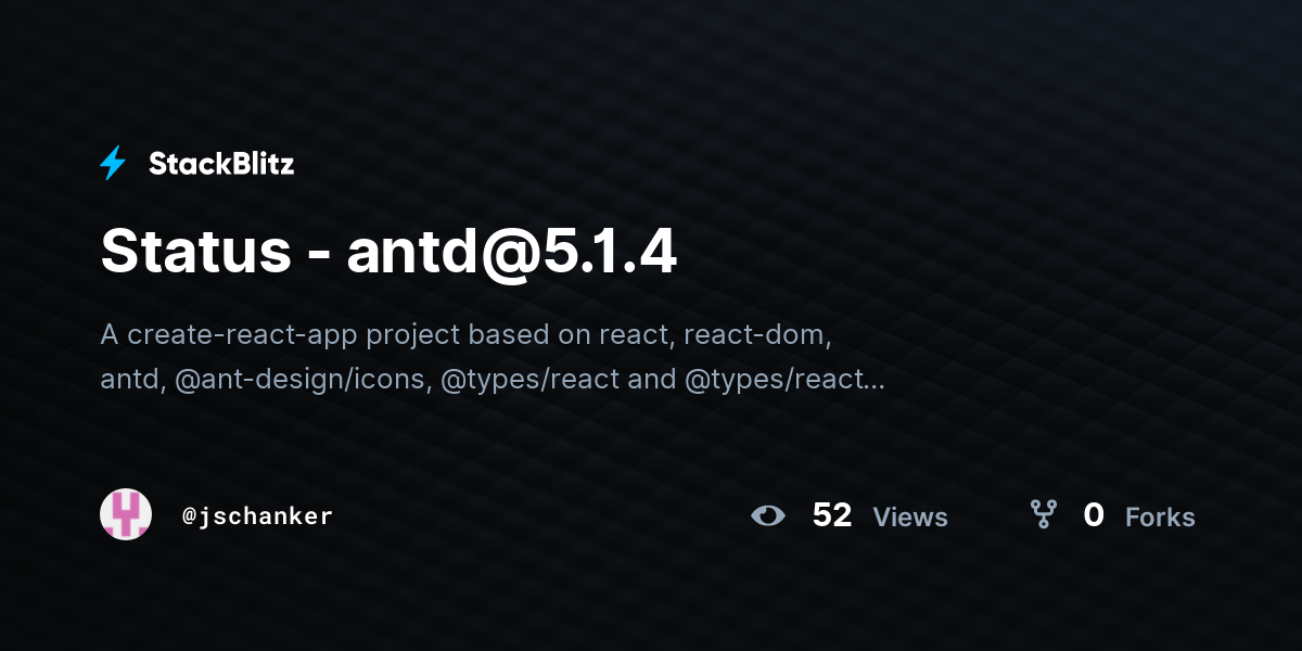 Status - antd@5.1.4 - StackBlitz