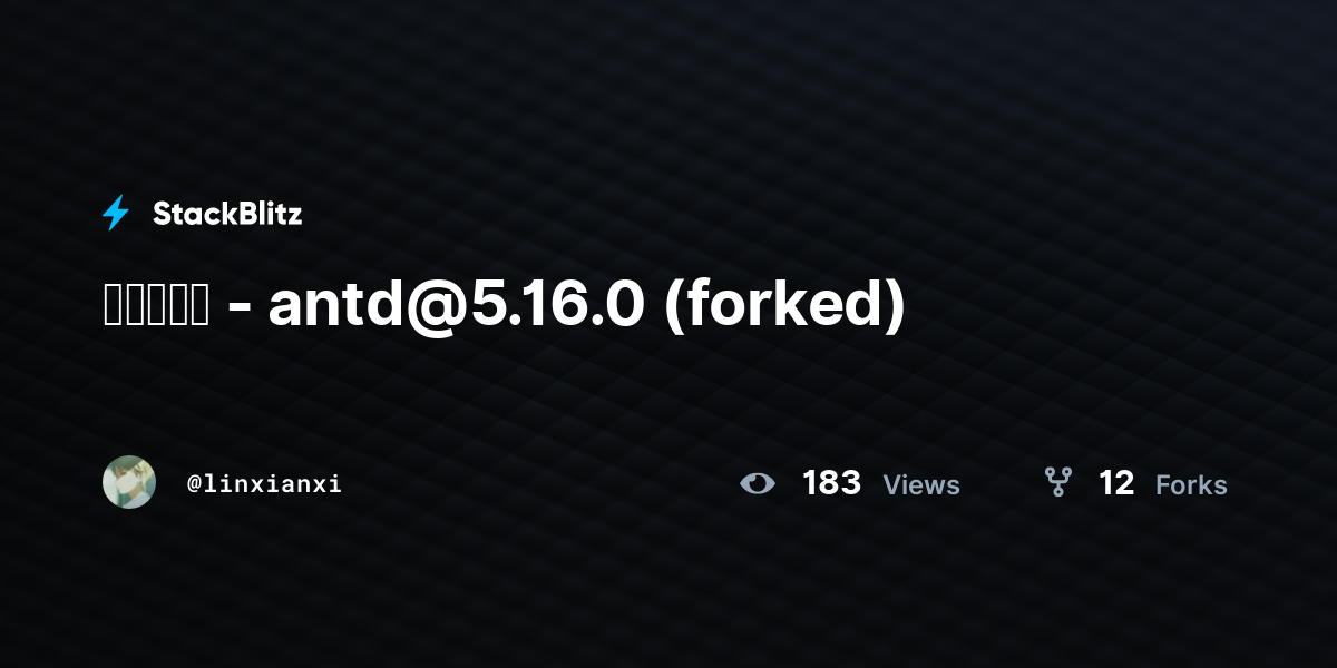 拖拽手柄列 - antd@5.16.0 (forked) - StackBlitz