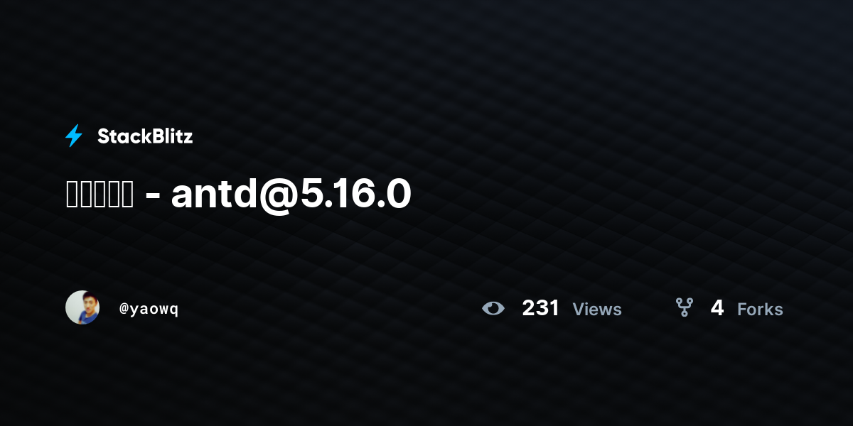 拖拽手柄列 - antd@5.16.0 - StackBlitz