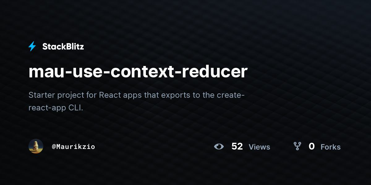 mau-use-context-reducer - StackBlitz mau-use-context-reducer - StackBlitz