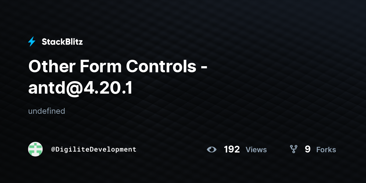 Other Form Controls - antd@4.20.1 - StackBlitz