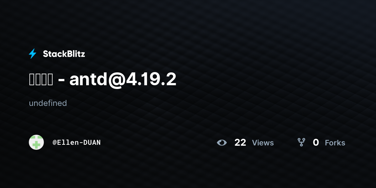 带搜索框 - antd@4.19.2 - StackBlitz