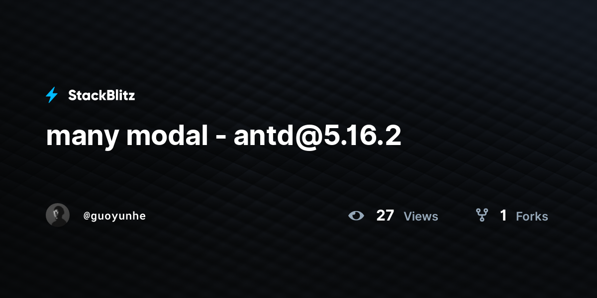 many modal - antd@5.16.2 - StackBlitz