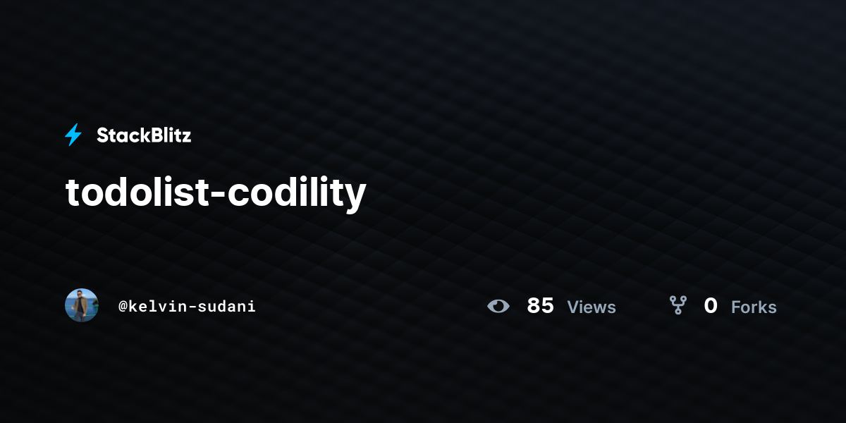 todolist-codility - StackBlitz