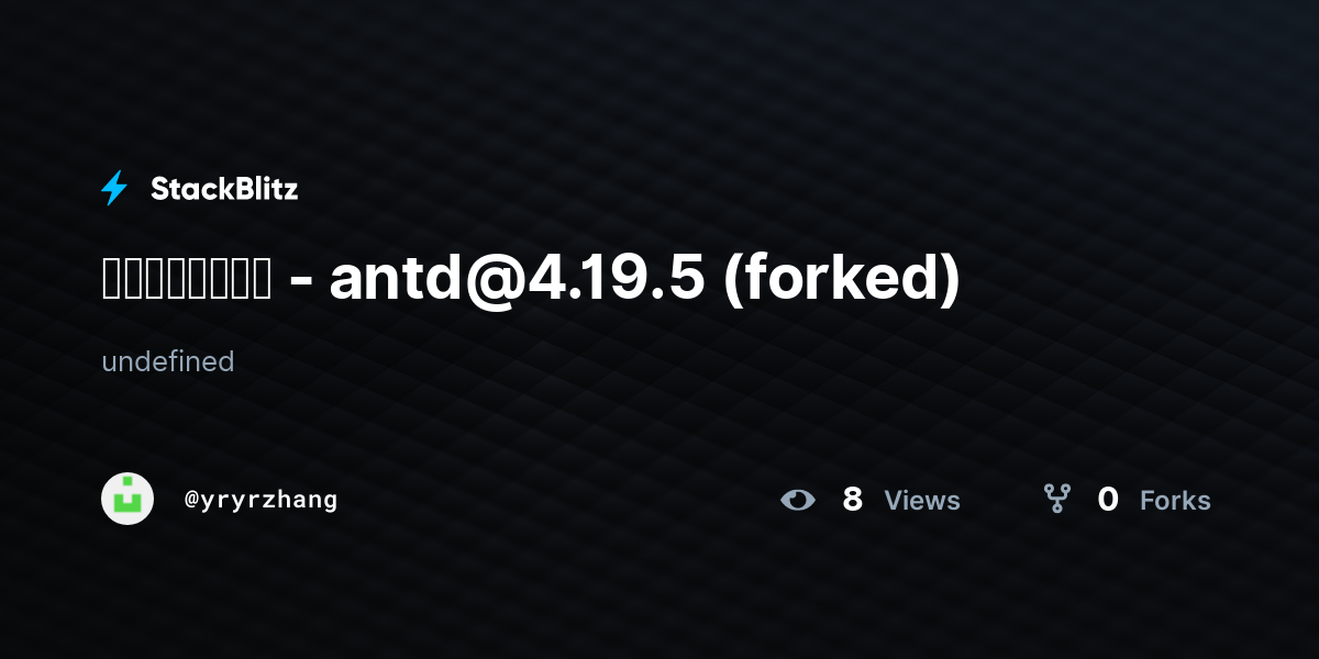 自定义模态的宽度 - antd@4.19.5 (forked) - StackBlitz