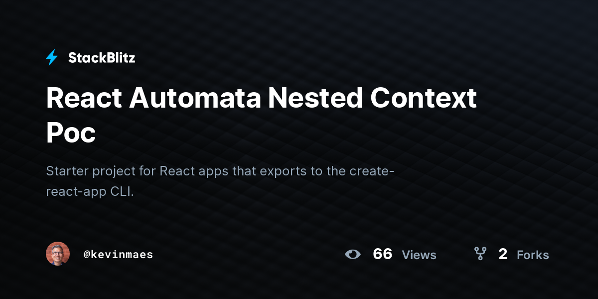 React Automata Nested Context Poc - StackBlitz React Automata Nested Context Poc - StackBlitz