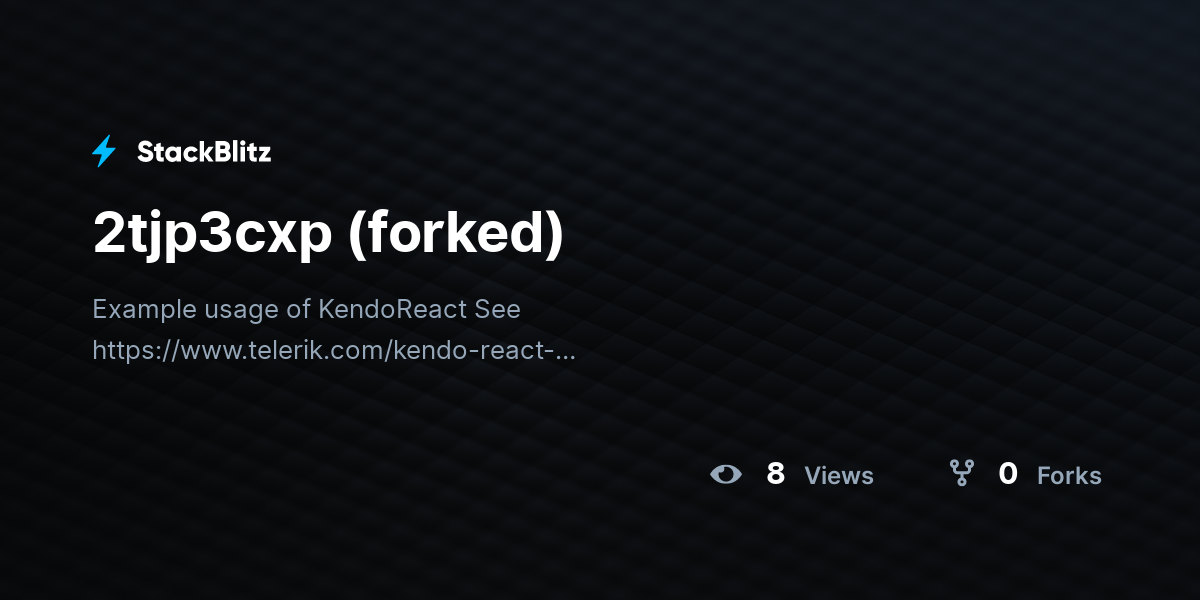 2tjp3cxp (forked) - StackBlitz