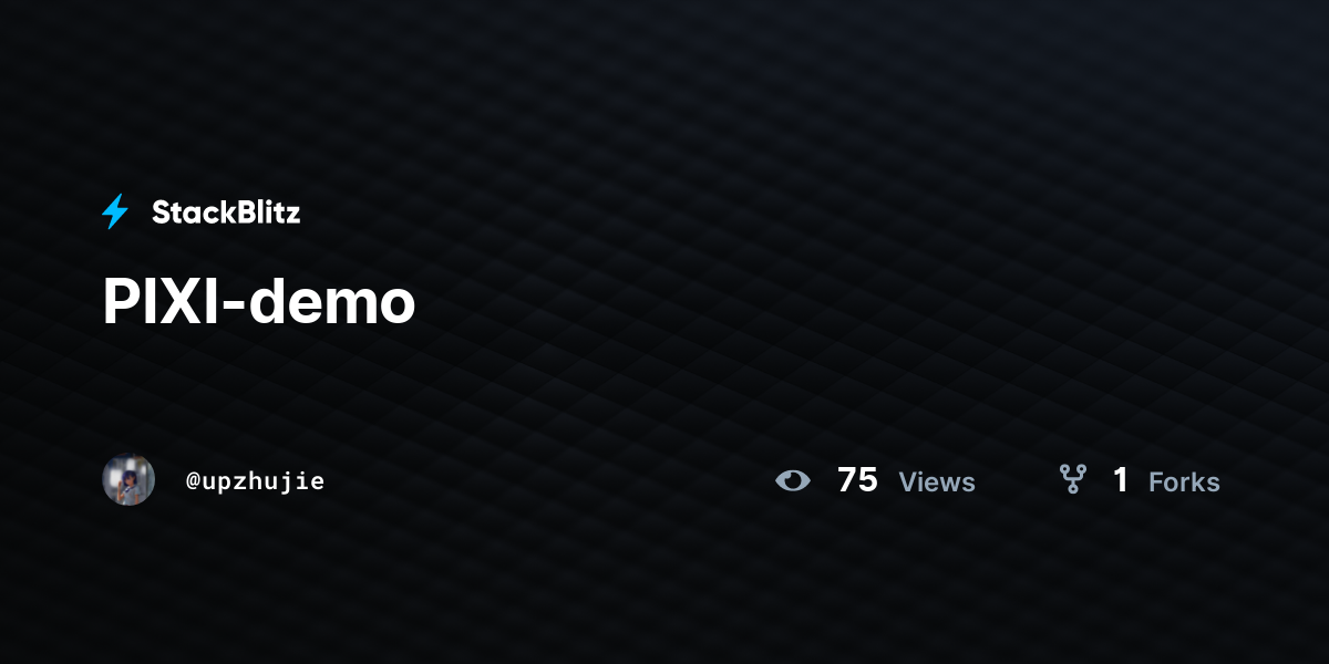 PIXI-demo - StackBlitz
