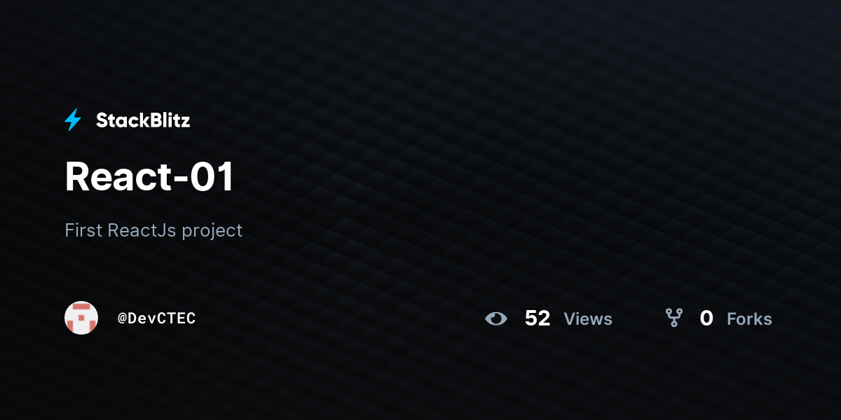 React-01 - StackBlitz