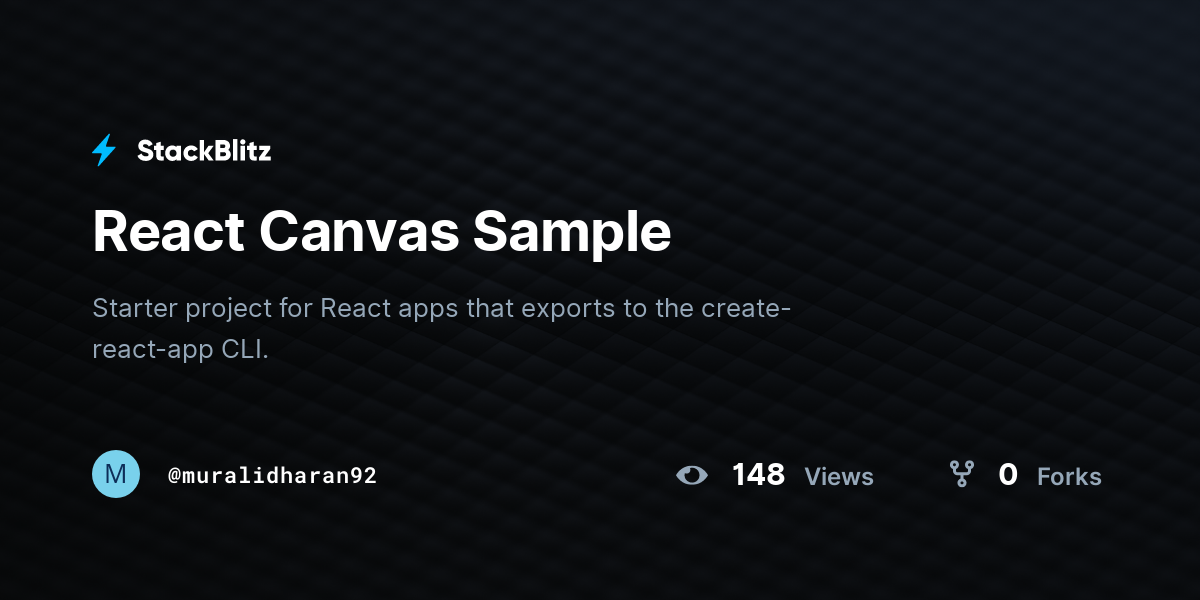 React Canvas Sample - StackBlitz React Canvas Sample - StackBlitz