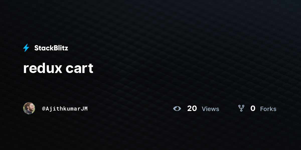 redux cart - StackBlitz