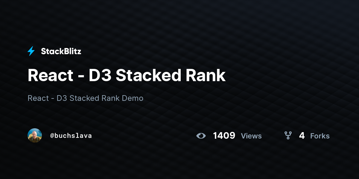 React - D3 Stacked Rank - StackBlitz