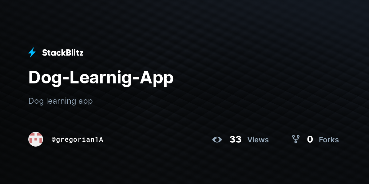 Dog-Learnig-App - StackBlitz