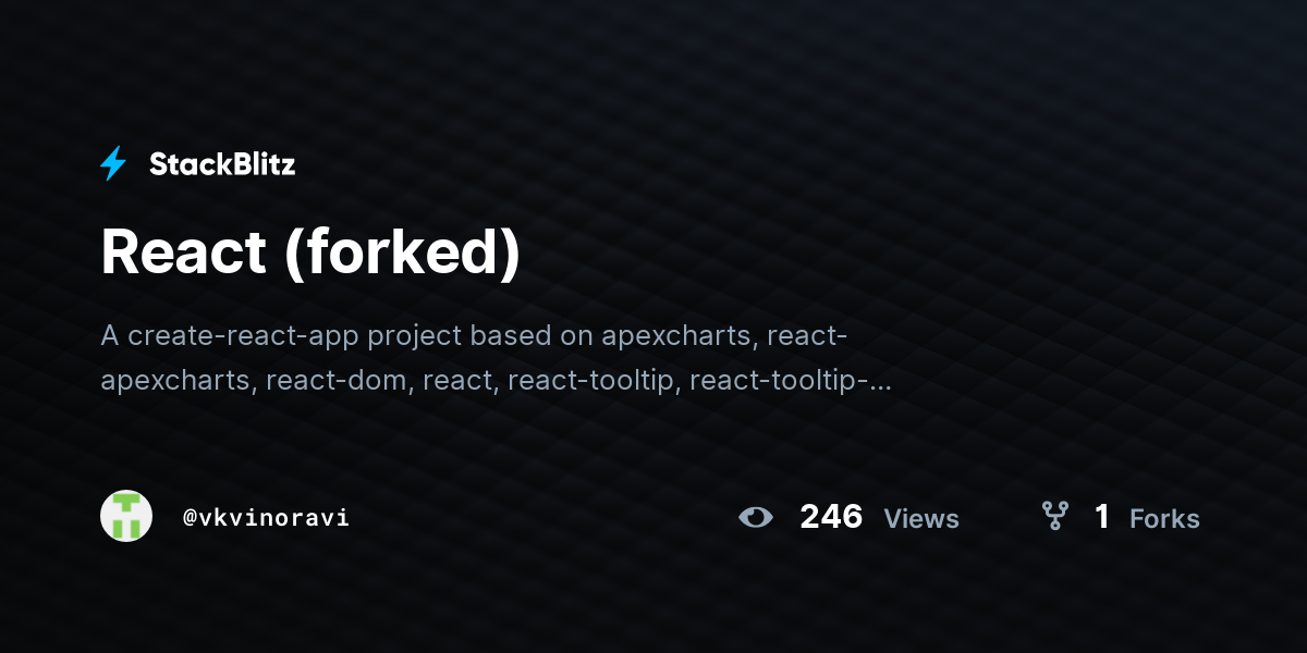 React (forked) - StackBlitz
