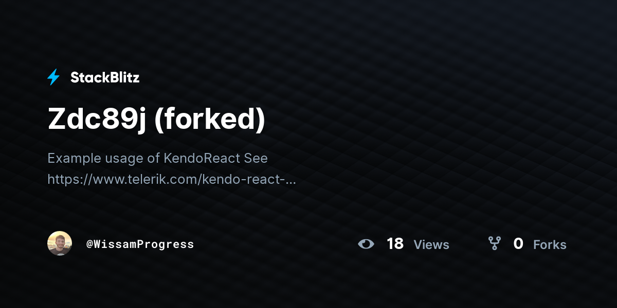 Zdc89j (forked) - StackBlitz