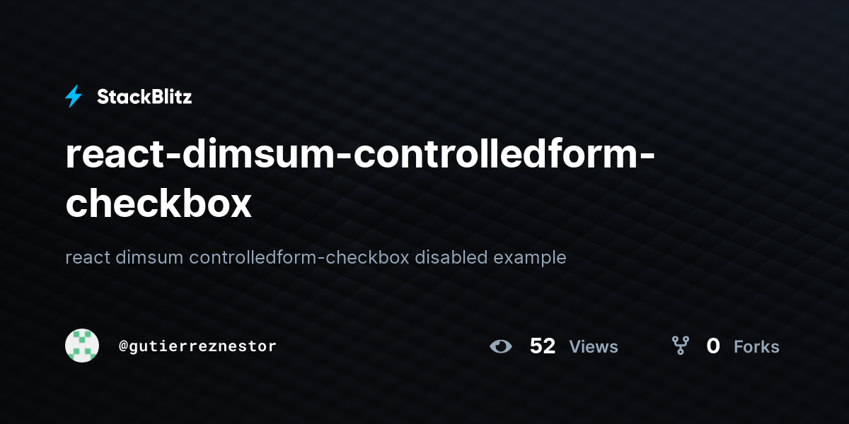 react-dimsum-controlledform-checkbox - StackBlitz