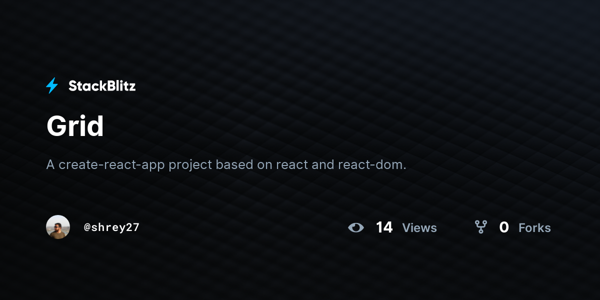 Grid - StackBlitz