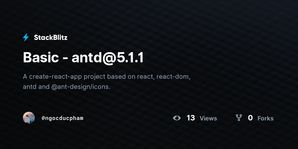 Basic - antd@5.1.1 - StackBlitz