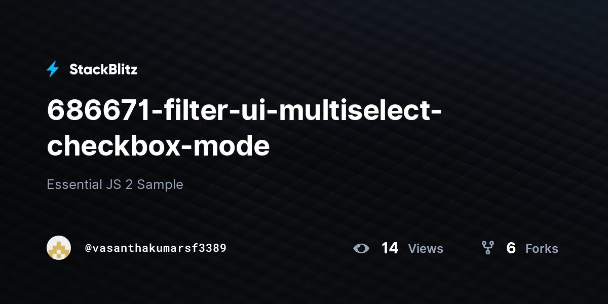 686671-filter-ui-multiselect-checkbox-mode - StackBlitz 686671-filter-ui-multiselect-checkbox-mode - StackBlitz