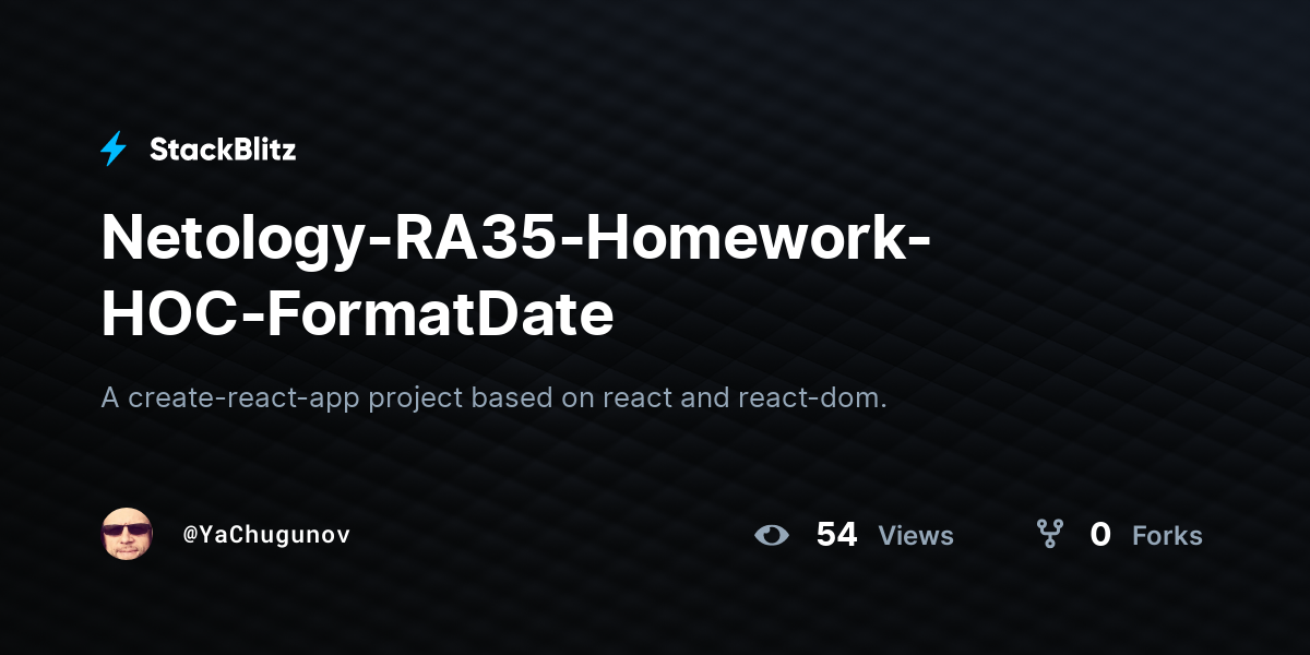 Netology-RA35-Homework-HOC-FormatDate - StackBlitz