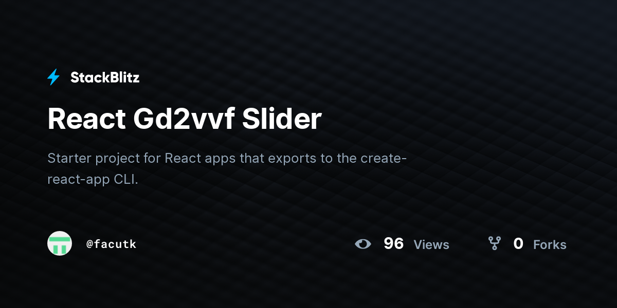 React Gd2vvf Slider - StackBlitz