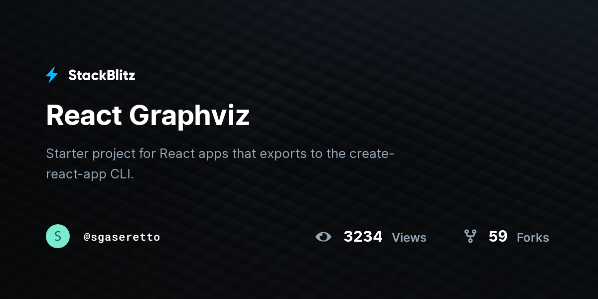 React Graphviz - StackBlitz