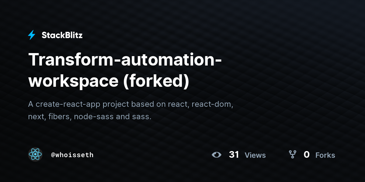 Transform-automation-workspace (forked) - StackBlitz