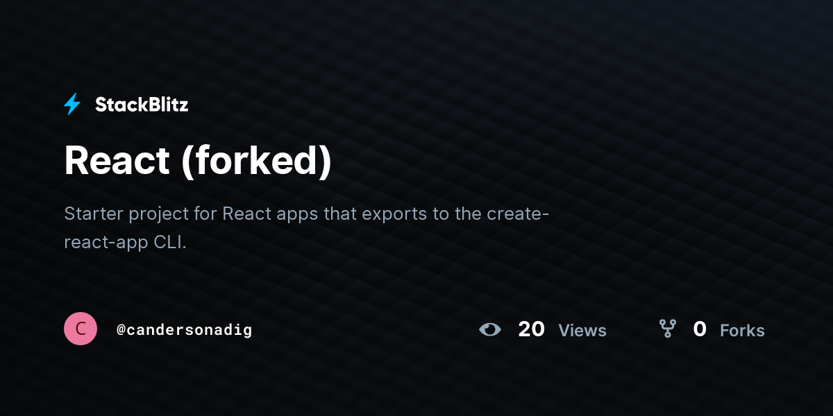 react-forked-stackblitz