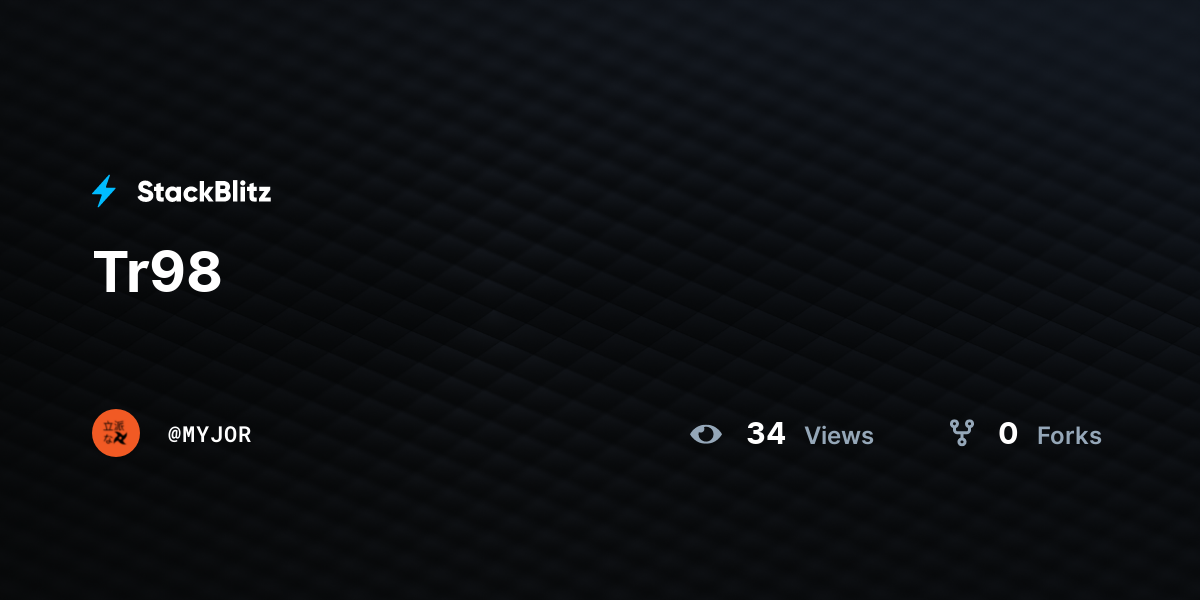 Tr98 - StackBlitz
