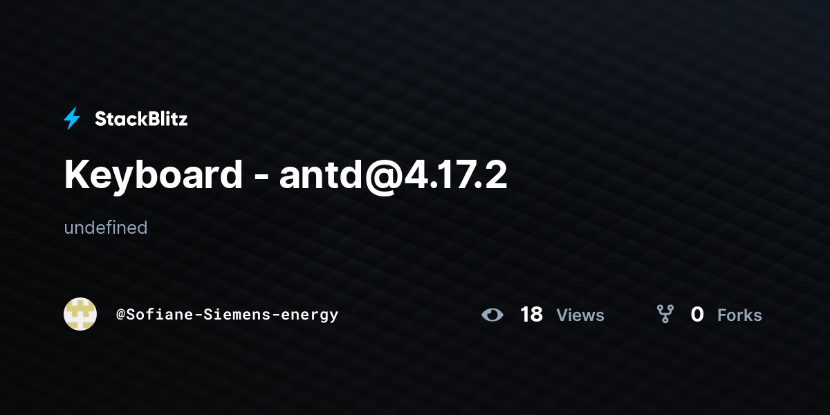 Keyboard - antd@4.17.2 - StackBlitz