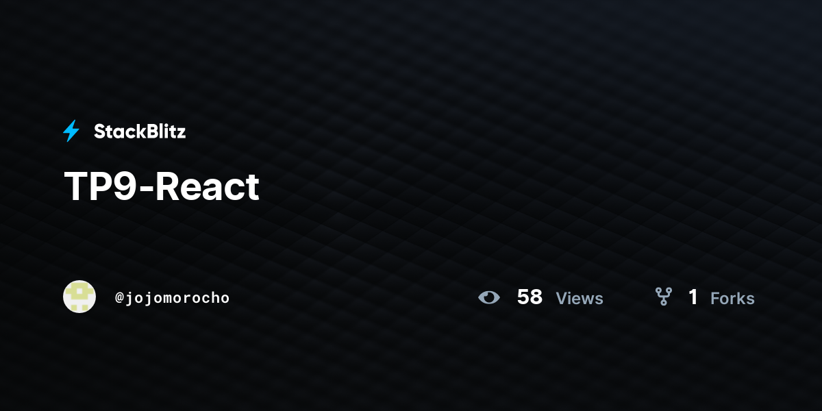 TP9-React - StackBlitz