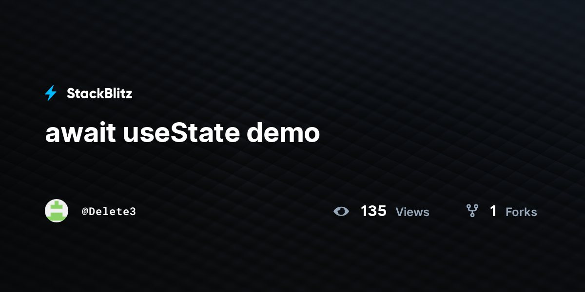 await useState demo - StackBlitz